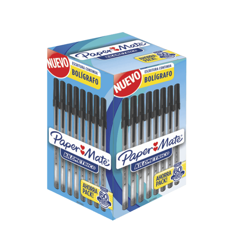 BOLIGRAFO KILOMETRICO NEGRO AHORRA PACK 1.0 mm - Papelería
